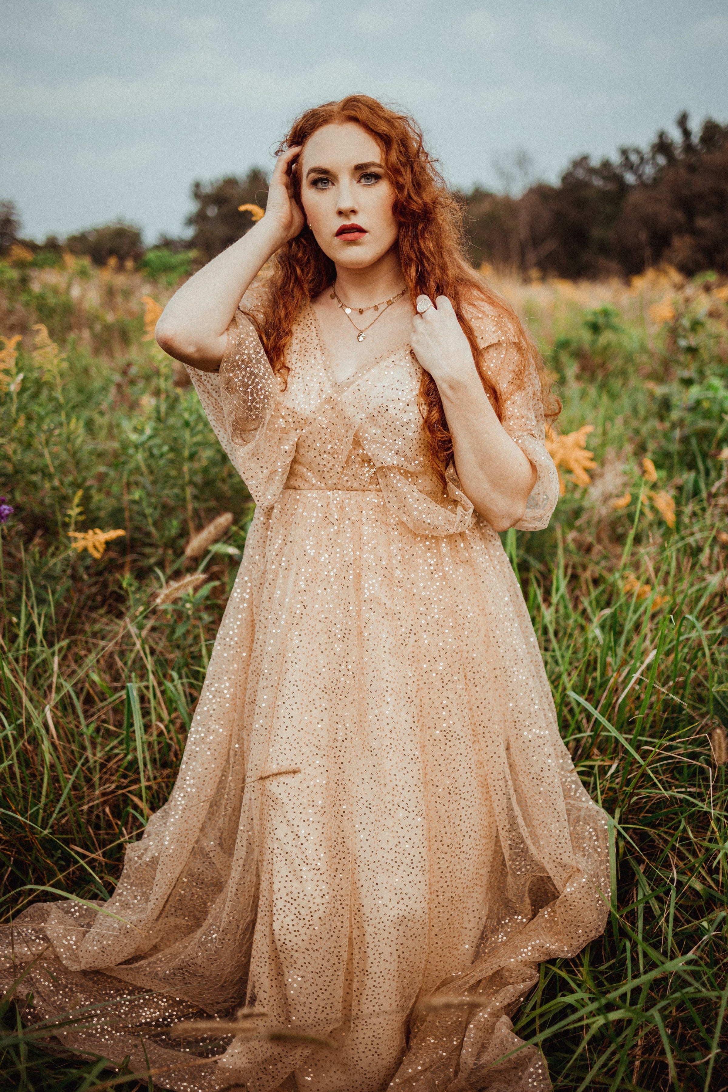Champagne Wedding Dress